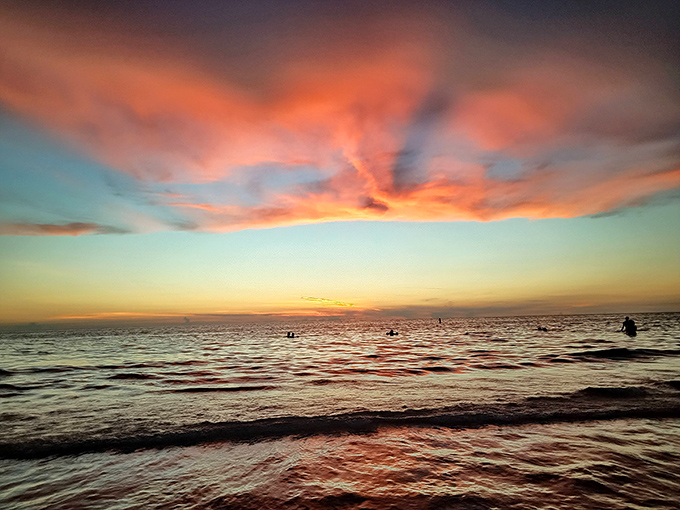 Nature's light show outperforms any man-made spectacle &ndash; sunset at Indian Rocks Beach paints the sky in impossible colors.