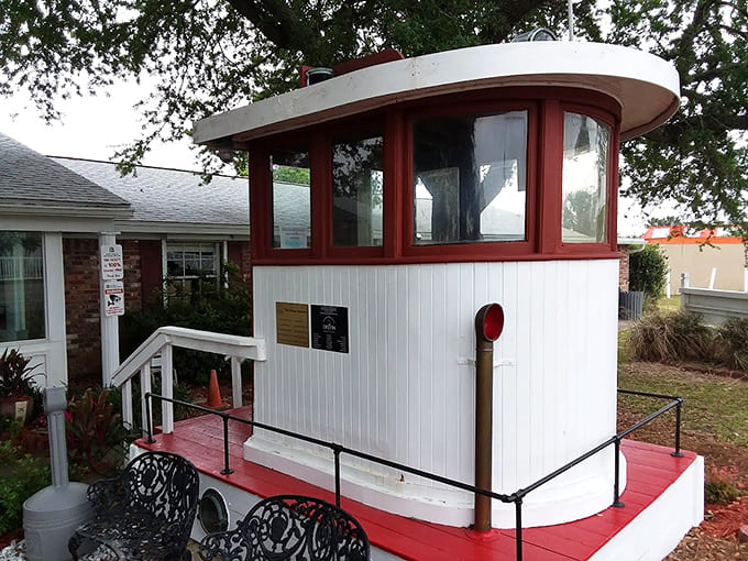 Step into the wheelhouse and imagine navigating the Gulf's waters on a misty morning decades ago.