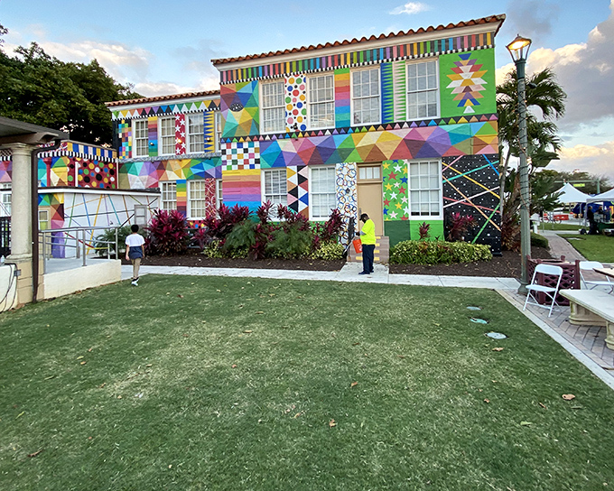 First Schoolhouse: This kaleidoscope of color isn't your average historic building &ndash; Lake Worth's first schoolhouse got a psychedelic makeover that would make your history teacher dizzy.