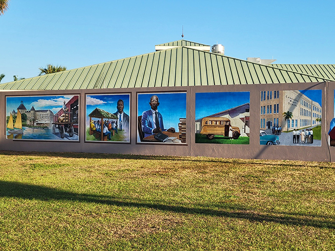 Musical history harmonizes with athletic achievement in these striking panels&mdash;a visual symphony of local Black excellence.