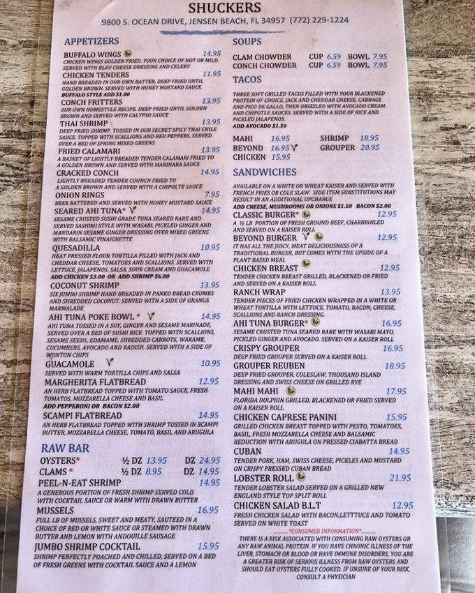 From raw bar treasures to island-inspired tacos, Shuckers' offerings read like a love letter to coastal cuisine.