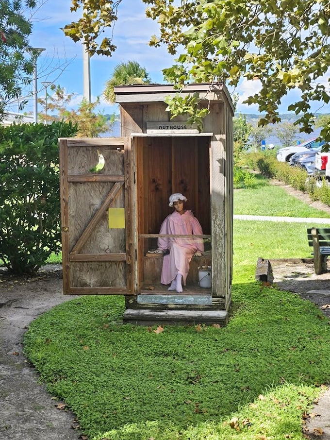 Nothing says "appreciate modern plumbing" quite like a vintage outhouse, the original one-star bathroom experience that somehow everyone survived.