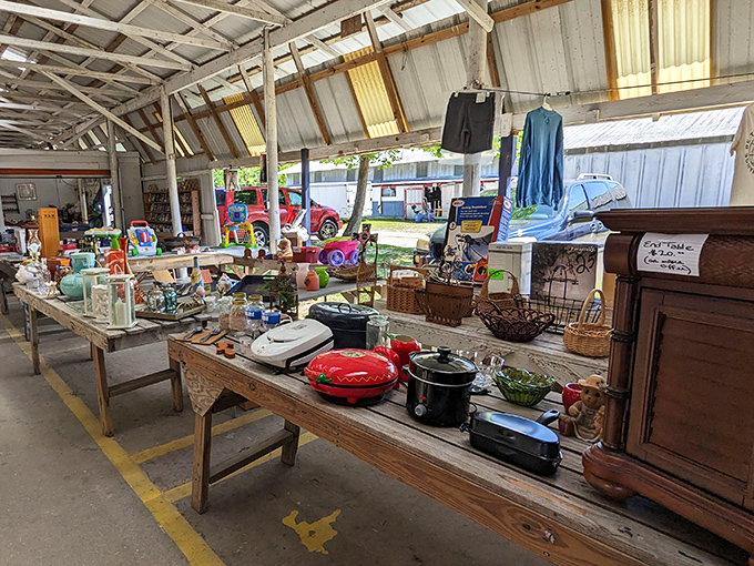 Household treasures await new homes at every turn &ndash; from vintage slow cookers to decorative glassware, each item telling its own story of dinners past and gatherings to come.