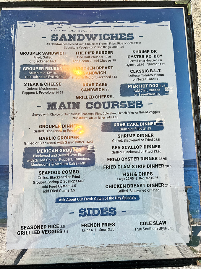 The menu reads like poetry for seafood lovers &ndash; grouper, shrimp, and oysters star in this Gulf of Mexico love letter.