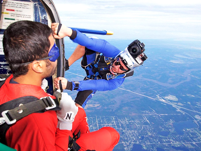 The view from 13,500 feet makes you wonder why anyone stays on the ground, right before you remember why most people stay on the ground.