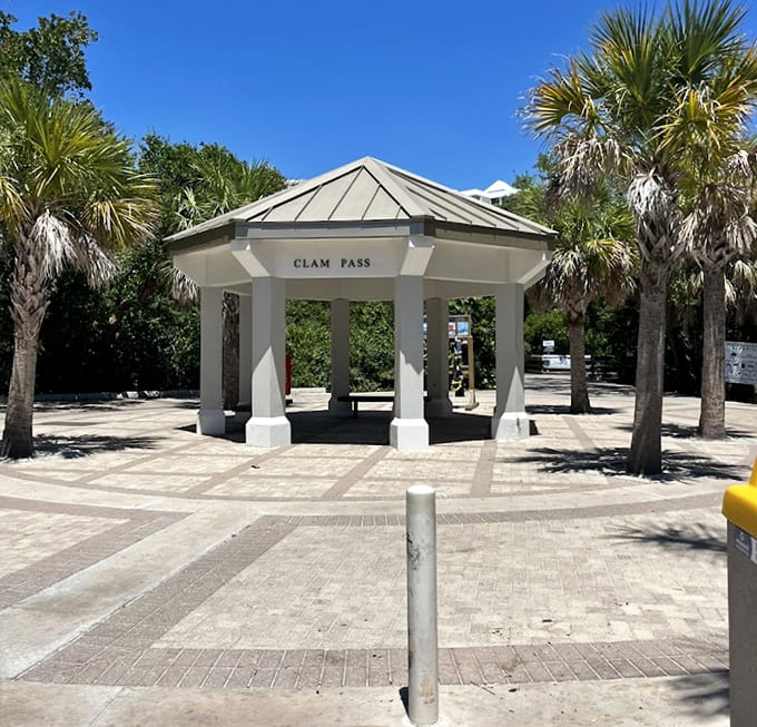 This charming gazebo offers the perfect spot to pause and contemplate why you don't visit places like this more often.