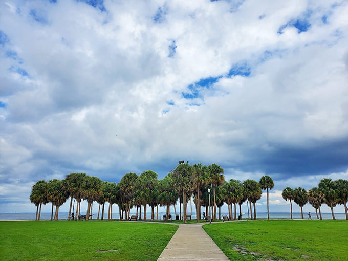 Open spaces and manicured lawns provide the perfect spots for picnics, contemplation, or just pretending you're on vacation.