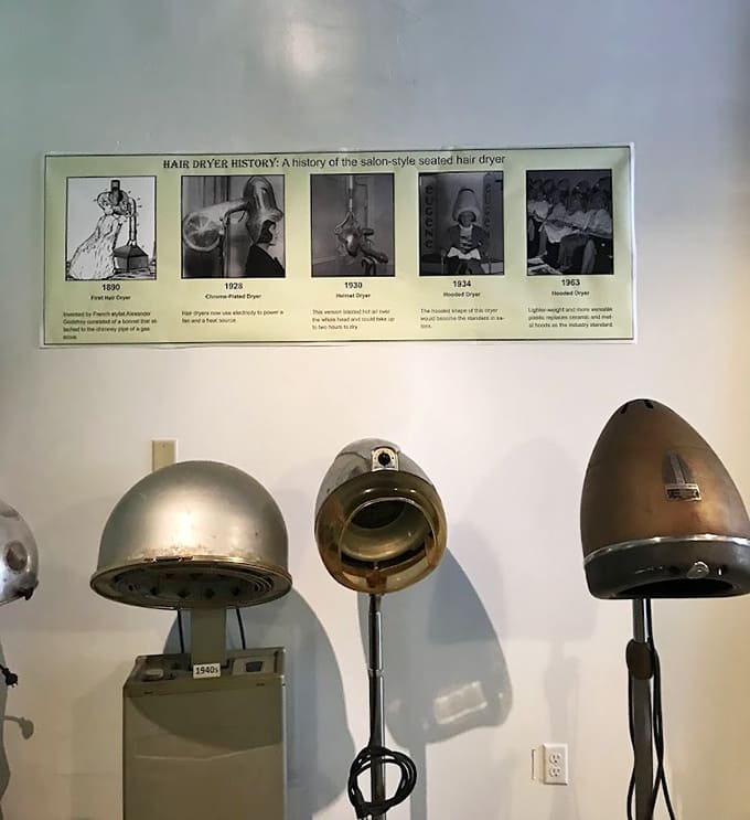 These salon-style hair dryers look like something from a sci-fi movie but were actually the height of beauty technology.