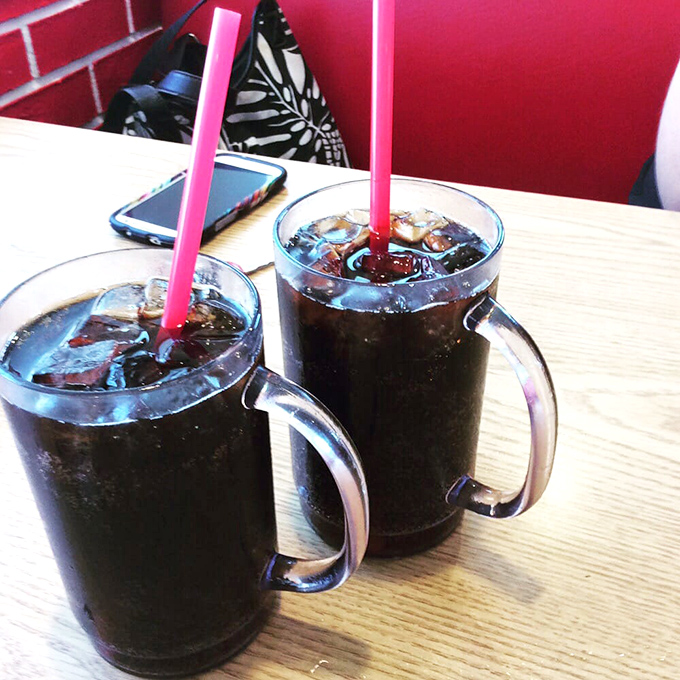 Homemade: These frosty mugs of house-made root beer aren't just drinks; they're time machines in liquid form, transporting you to simpler days.