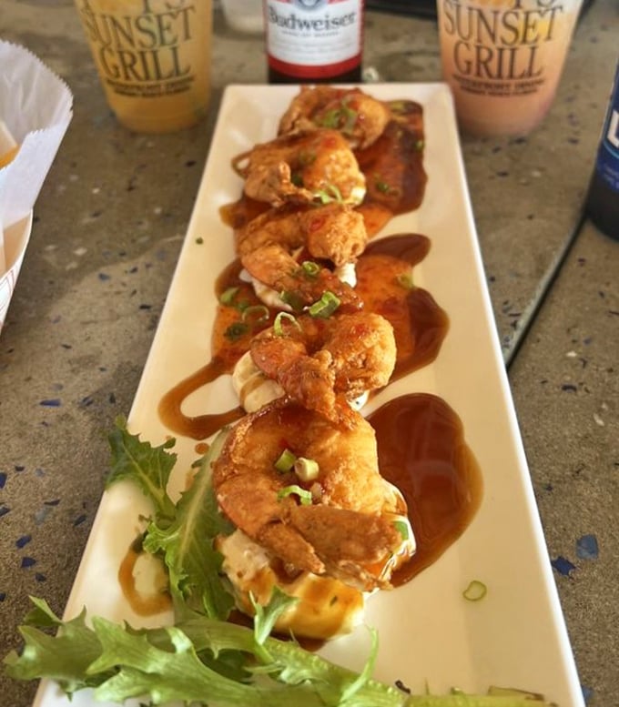 These Shrimp Rangoon could make a grown man weep &ndash; crispy wonton exterior giving way to creamy, savory filling with a sweet chili drizzle.