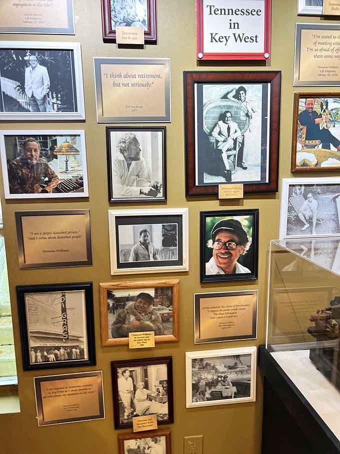 These walls tell stories through photographs and quotes, creating a visual biography that's more engaging than any textbook could ever hope to be.