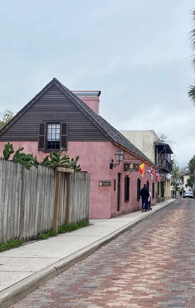 These weathered bricks have supported more footsteps than a dance studio, each one adding to centuries of stories pressed into the pavement.