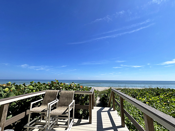 Wooden walkways lead to paradise &ndash; these beach access points protect fragile dunes while guiding visitors to their sandy sanctuary.