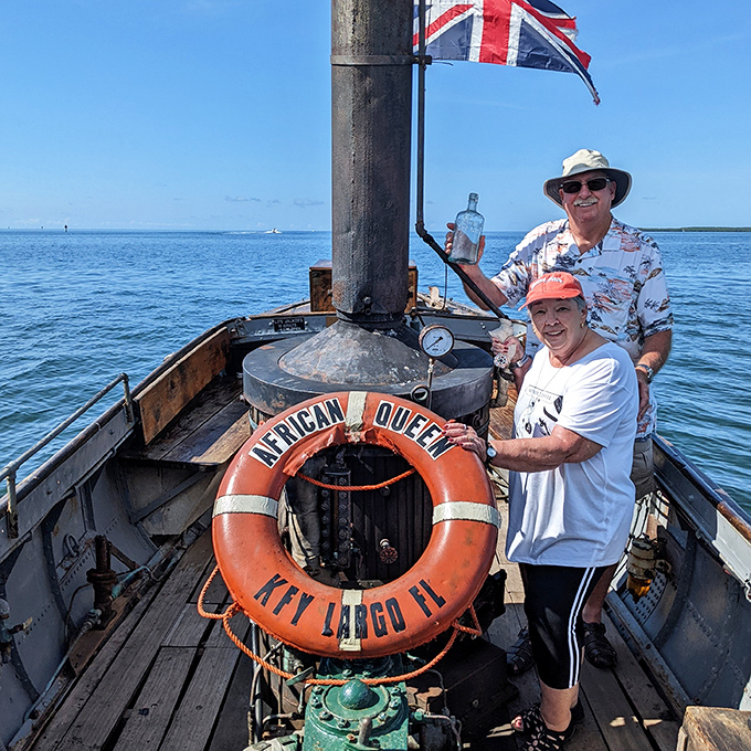Visitors enjoy the unique thrill of sailing on the very vessel that carried Bogart and Hepburn through their Oscar-winning adventure.