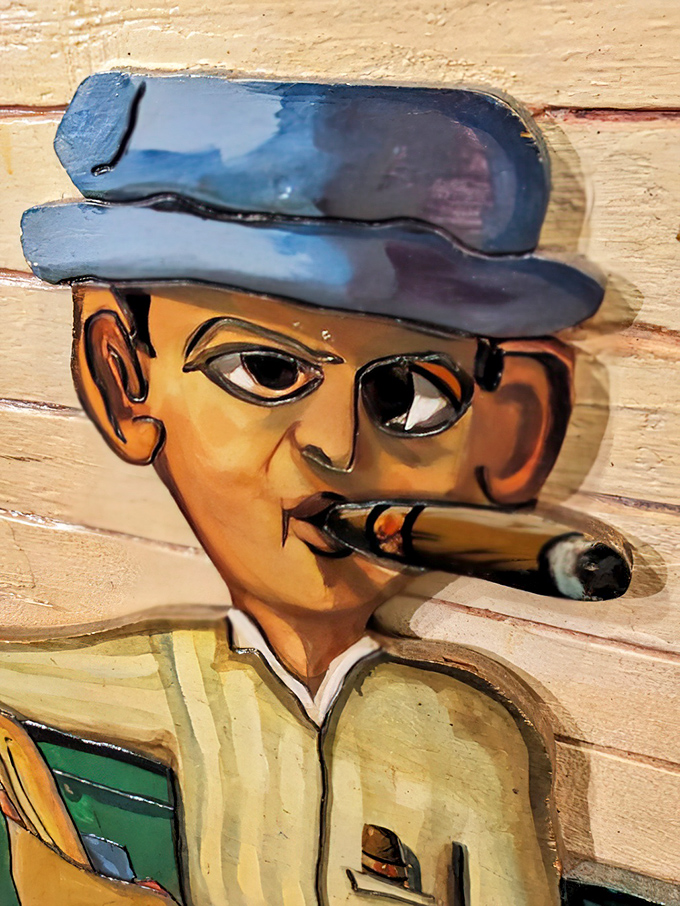 This dapper gentleman with his ever-present cigar represents the Cuban influence that shaped Key West's unique cultural landscape.