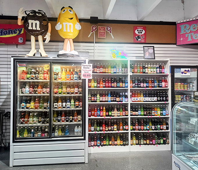 Soda spectacular: Vintage and unusual flavors line the shelves, from classic colas to bizarre concoctions that dare you to try.
