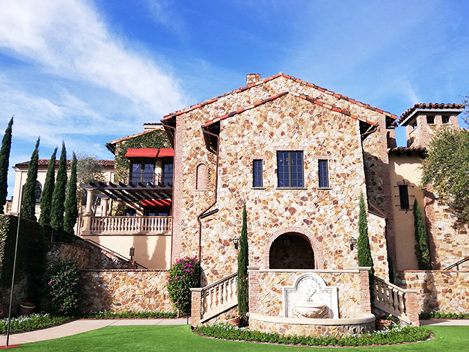 Stone and terracotta create a villa so authentically Tuscan you'll check your phone to see if you're suddenly roaming on an Italian network.