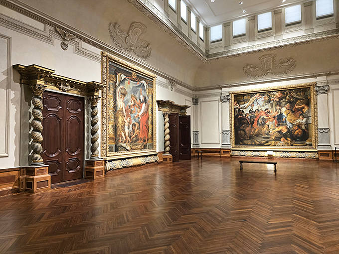 Massive Rubens canvases dominate these galleries, where baroque drama unfolds on an epic scale rarely seen outside European capitals.