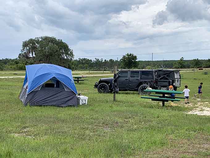 Spacious campsites provide room to spread out, because even in nature, nobody likes a close-talking neighbor invading their personal space.