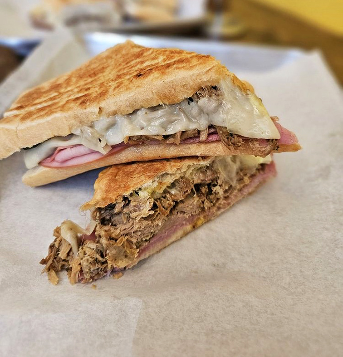 The Cuban sandwich achieves that mythical balance&mdash;crispy exterior, melty interior, and fillings that make you question why you ever ate lesser lunches.