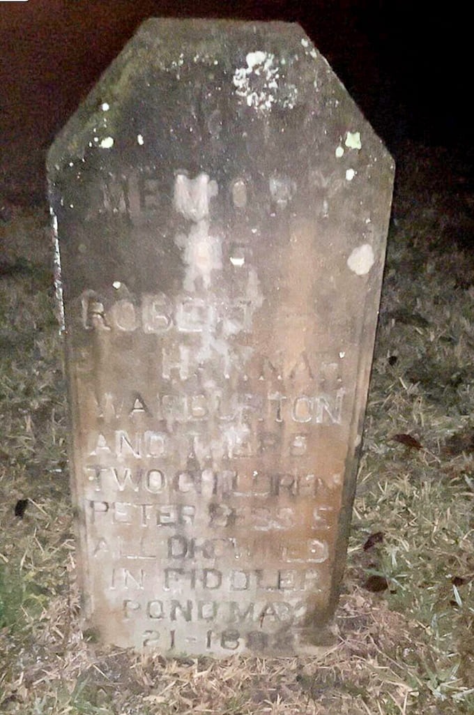 Even the memorial stones here have stories to tell, though they're considerably less chatty than some of the house's other historical features.