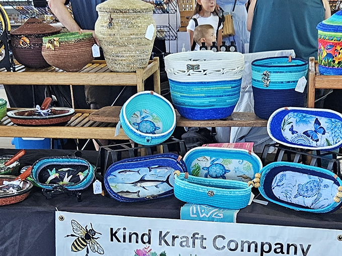 These aren't just baskets; they're functional art pieces. The Kind Kraft Company transforms simple materials into vessels of beauty and practicality.