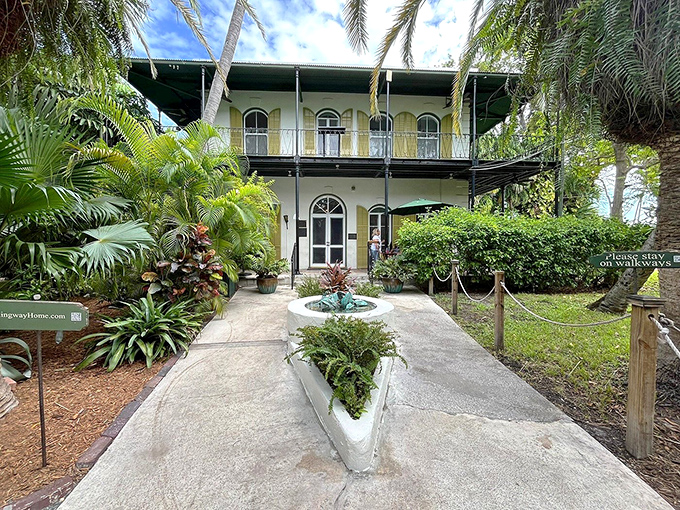 Stepping through these doors is like walking into a page of literary history, complete with tropical breezes.