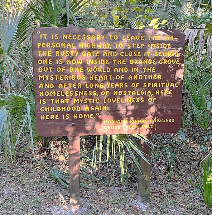 Marjorie's own words welcome visitors, reminding us that some places hold magic that transcends time and touches the soul.