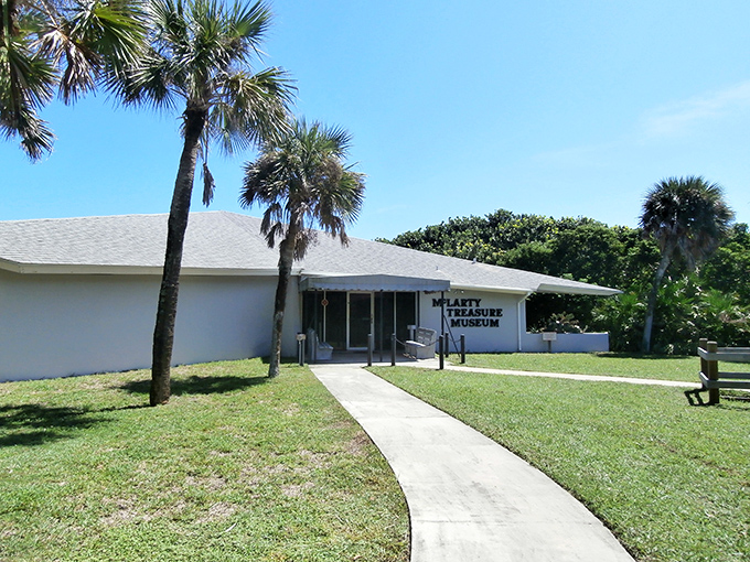 The McLarty Treasure Museum sits near where Spanish galleons sank in 1715, turning this stretch of coast into the literal Treasure Coast.