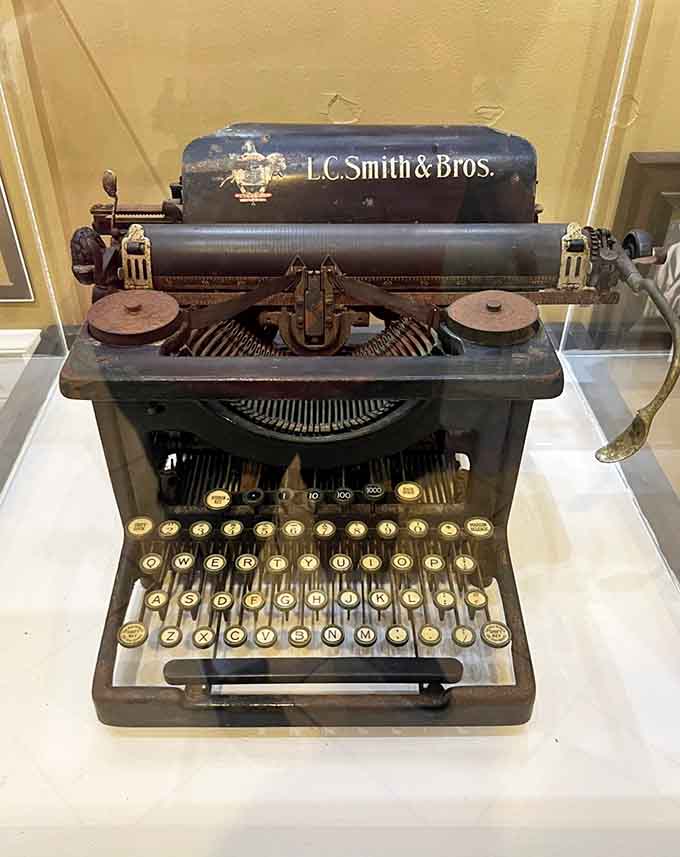 This vintage L.C. Smith & Bros. typewriter represents the mechanical heartbeat of creativity, where Williams' poetic dialogue and unforgettable characters first came to life, one clack at a time.