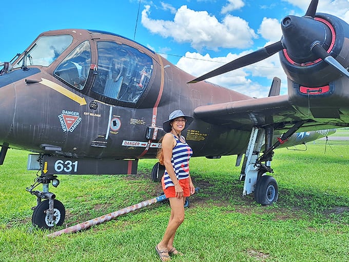 Visitors can get up close with military aircraft, creating photo opportunities that'll make your social media followers wonder when you joined the Air Force.