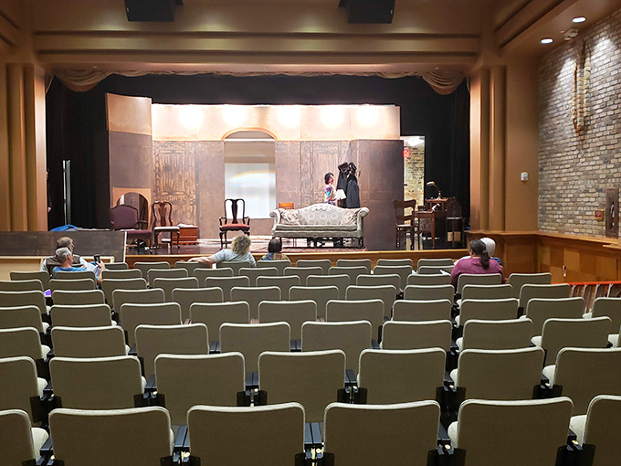 The audience leans forward in anticipation, that magical moment when strangers become a community united by shared experience.