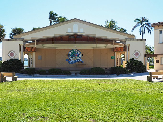 Bryant Park's bandshell hosts community events and performances throughout the year, bringing cultural experiences to this waterfront setting.
