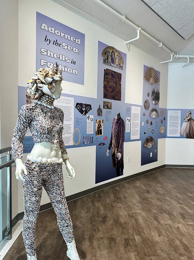 Fashion meets the ocean in this extraordinary mannequin covered entirely in seashells &ndash; Mother Nature's version of haute couture.