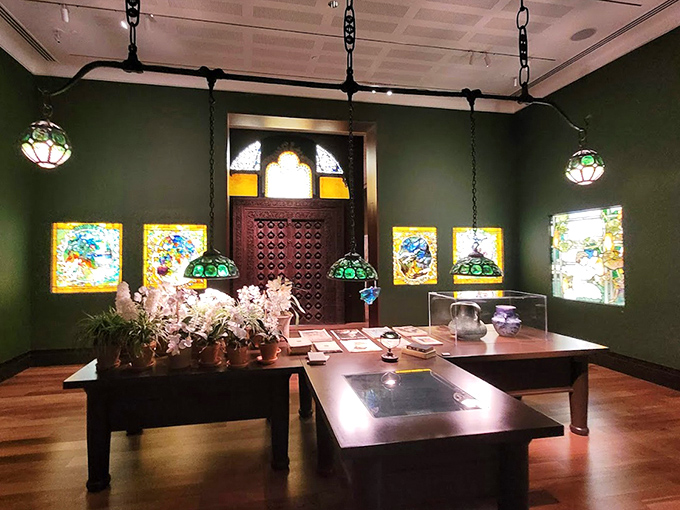 Tiffany's masterpieces glow with impossible colors at the Morse Museum. These aren't just lamps &ndash; they're functional art that transforms light into magic.