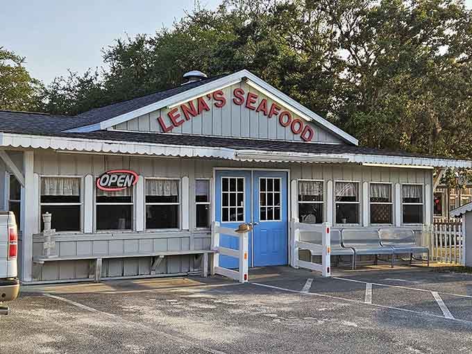 Lena's Seafood keeps it simple with this classic roadside look, proving you don't need fancy to serve fantastic fresh fish.