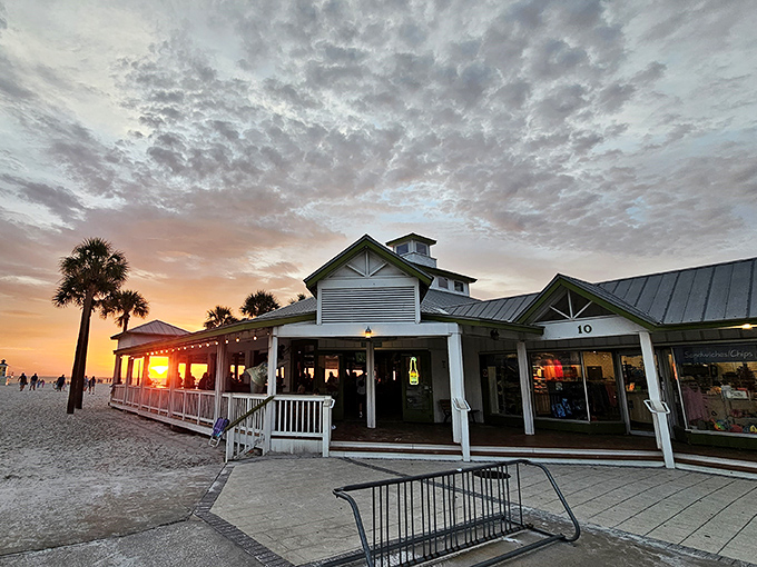 Palm Pavilion's classic beachfront location has made it a Clearwater Beach landmark for generations of sun-seeking diners.