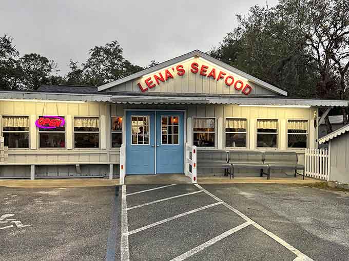 The blue door at Lena's opens to honest, delicious seafood that's been making Silver Springs locals happy for years.