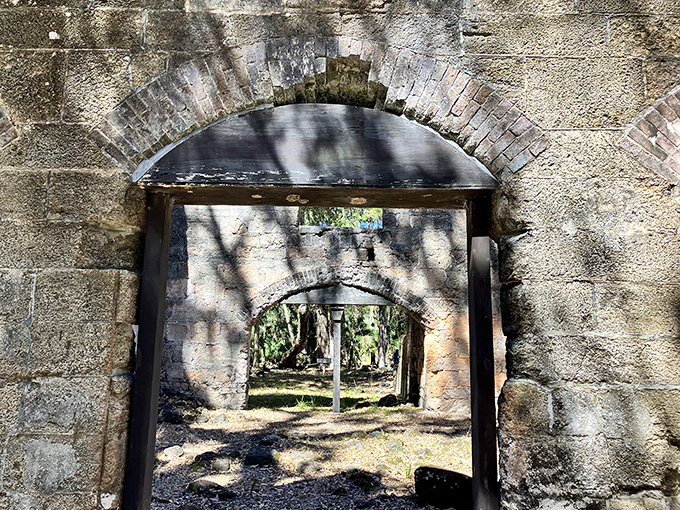 These stone archways frame more than just a pretty view &ndash; they're portals to a time when sugar was king and life was anything but simple.