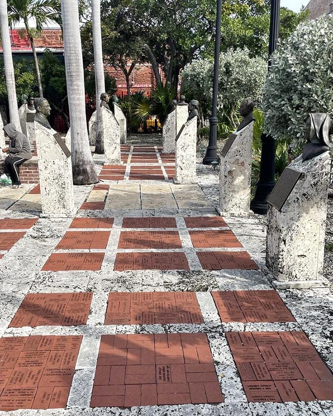 Walking through these coral stone pillars feels like entering a hall of fame where the inductees actually deserve their spots.