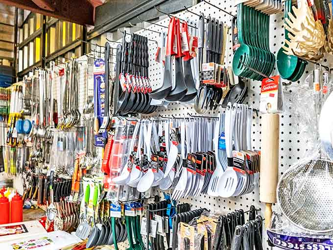 Kitchen implements galore &ndash; from basic utensils to mysterious gadgets that your grandmother would recognize but you'll need explained twice.