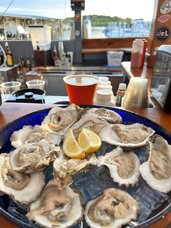Fresh oysters on the half shell &ndash; nature's perfect appetizer served with simple accompaniments that let their briny sweetness shine.