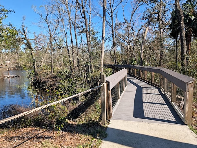This boardwalk doesn't just connect land to water &ndash; it's the gateway between your everyday world and Florida's liquid magic.