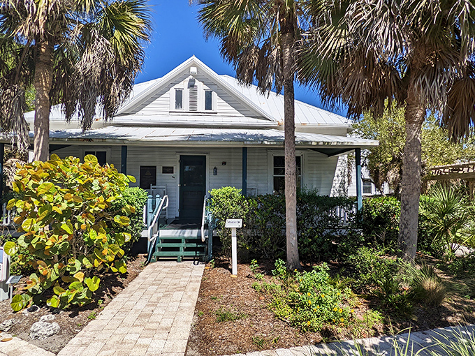 Rutland House:This 1913 beauty with its pristine white siding and classic lines serves as the village's welcoming committee and first chapter in Sanibel's story.