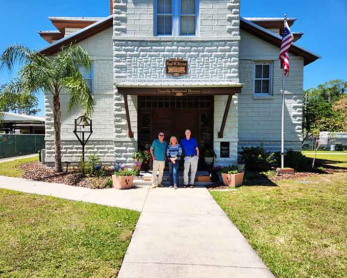 These smiling faces represent the passionate volunteers who keep Umatilla's history alive and accessible for everyone who visits.