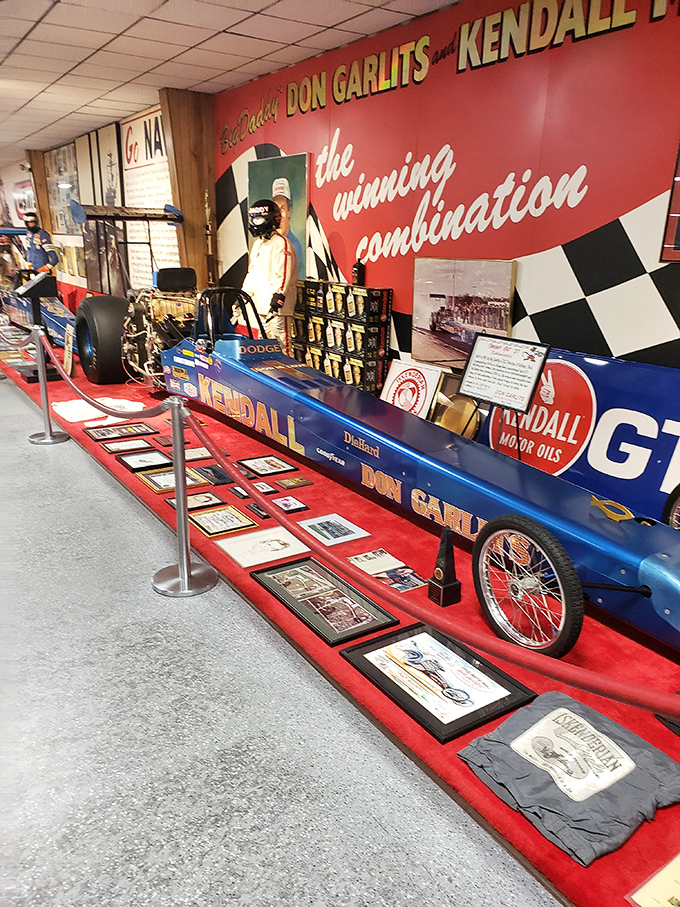 Swamp Rat 27's sleek body showcases the evolution of aerodynamics, a far cry from the exposed-engine beasts of earlier eras.