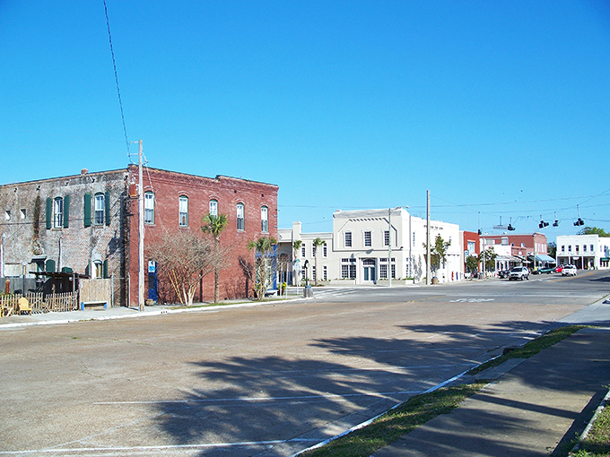 Downtown deserves a postcard! Apalachicola's historic buildings stand shoulder-to-shoulder like old friends sharing secrets of seafaring days.
