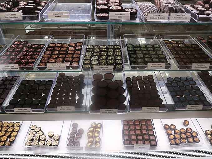 The variety of chocolate treats here means everyone finds something they love, regardless of dietary needs or preferences.