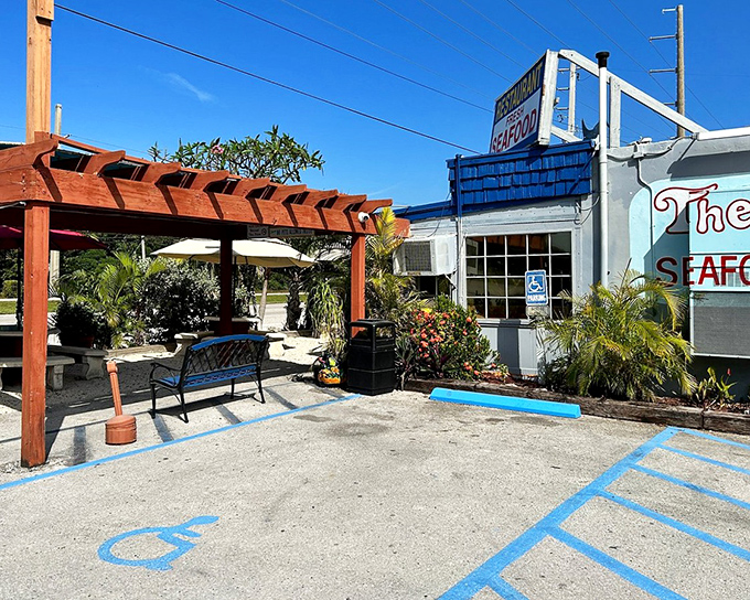 This unassuming building houses seafood magic, where Matecumbe-style yellowtail snapper has been perfected over decades.
