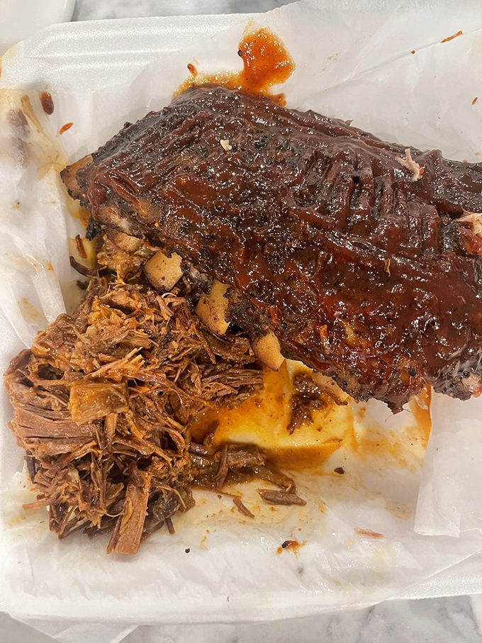 These baby back ribs showcase the art of patience &ndash; slow-smoked until the meat develops that perfect texture and bark that BBQ dreams are made of.